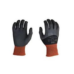 Elastan-Strickhandschuhe Oilatex, mit 3/4-Nitrilbeschichtung, flüssigkeitsdicht, 12 Paar, Größe