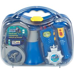 klein Spielzeug-Polizei Einsatzset Polizeikoffer, blau