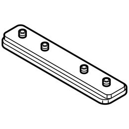 Profilverbinder für Flächenvorhangschiene Profil 400, Garesa, (1-tlg), Profilverbinder zum Verbinden von 2 Innenlaufprofilen von "Garesa", weiß