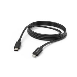 Hama Lade-/Datenkabel, USB-C - Lightning, 3 m, Schwarz USB-Kabel USB-Kabel, Lightning, USB-C, (300 cm), Lizenziert für: Apple iPhone / iPad / iPod Lizenziert von/durch: Apple, schwarz