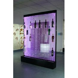 JVmoebel Wandpaneel, Led Wasser Wand Bar Regal Säule Wassersäulen Flaschen Regale Beleuchtet Disco