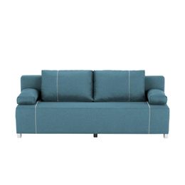 Höffner Schlafsofa Pat ¦ blau ¦ Maße (cm): B: 193 H: 83 T: 90