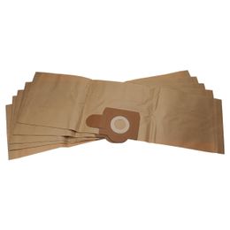 vhbw Staubsaugerbeutel passend für Bosch PAS 12-27 F, PAS 12-27, PAS 11-21 Staubsauger, 5 St., braun