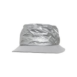 Flexfit Flex Cap Bucket Hat Crinkled Paper Bucket Hat, silberfarben