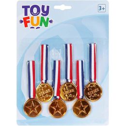 Toy Fun Medaillen am Band, 6 Stück