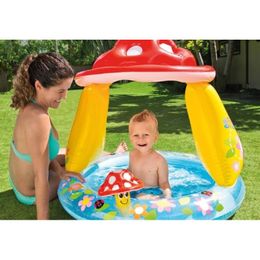 Bauer Intex BabyPool ''Mushroom'' mit Sonnenschutz, Wasserbedarf ca 45l, aufblasbare