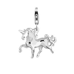 NENALINA Charm Einhorn, Anhänger Damen Größe One Size silber