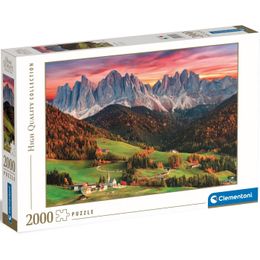 Clementoni® Puzzle High Quality Collection, Val di Funes, 2000 Puzzleteile, Made in Europe, FSC® - schützt Wald - weltweit, bunt