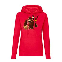 Blondie & Brownie Blondie & Brownie Hoodie Damen Donkey Diddy Kong Spiele Konsole Nerd Super Retro mit Kapuze