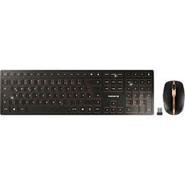 Cherry DW 9100 SLIM Tastatur-Maus-Set kabellos schwarz, bronze