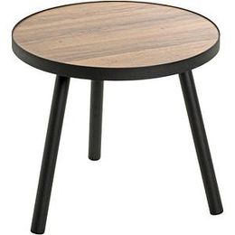 HAKU Möbel Beistelltisch Holz schwarz, eiche 40,0 x 40,0 x 36,0 cm