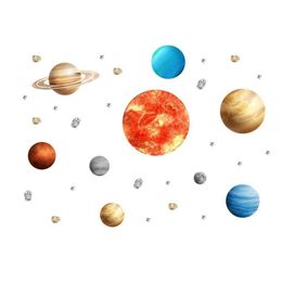 FeelGlad Wandsticker 9 Planeten Sonnensystem Wandaufkleber (1 St)