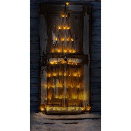 Home Affaire LED-Lichternetz Varennes, Weihnachtsdeko aussen, in Dreieckform, inkl. 3 Saugnäpfe und Bänder zur Befestigung, schwarz