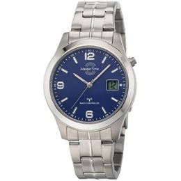 MASTER TIME Funkuhr MTGT-10351-31M, Armbanduhr, Quarzuhr, Herrenuhr, Datum, silberfarben