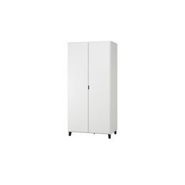 Höffner Drehtürenschrank Simple ¦ weiß ¦ Maße (cm): B: 92,4 H: 194,1 T: 56,7