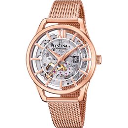 Automatikuhr Festina "Automatik, F20628/2" Armbanduhren rosegold (roségoldfarben) Damen Automatikuhren