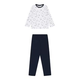 Jacky Schlafanzug Jungen Gr&ouml;&szlig;e 158/164 navy / schwarz / wei&szlig;