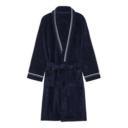 HOM Long Bathrobe 'Transat' male Blue size L