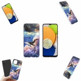 Wigento Handyhülle Für Samsung Galaxy A03 Silikon Handy Tasche Etuis TPU Muster Motiv 5 Schutz Hülle Cover