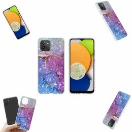 Wigento Handyhülle Für Samsung Galaxy A03 Silikon Handy Tasche Etuis TPU Muster Motiv 4 Schutz Hülle Cover