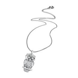Elli Necklace 'Eule' female Silver size 70