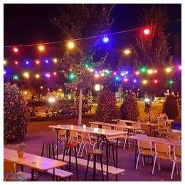 Patio Lichterkette Farbe 20m mit 24 LED