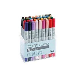 Copic® Ciao D Layoutmarker-Set farbsortiert 1,0 + 6,0 mm, 36 St.