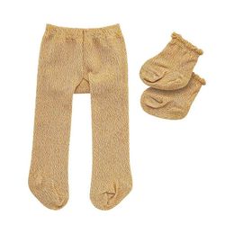 Heless Puppenkleidung Puppen-Strumpfhose mit Söckchen gold