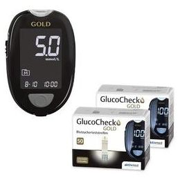 Glucocheck Gold Mmol Starter-Set 110 TTR 1 St