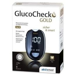 Glucocheck Gold Blutzuckermessgerät Set mg/dl 1 St