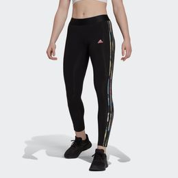 adidas Sportswear Große Größen: Leggings, schwarz-rosa, Gr.XL