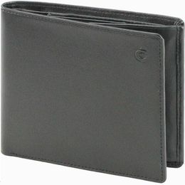 Esquire Logo Geldbörse II Leder 12 cm schwarz