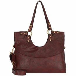 Campomaggi Horizontal Schultertasche Leder 40 cm vinaccia