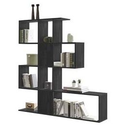 Miliboo Skandinavisches Bücherregal Raumtrenner Schwarz H147 cm COMO