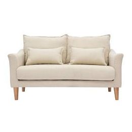 Miliboo Design-Sofa 2 Plätze beiger Stoff KATE