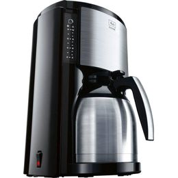 Melitta Filterkaffeemaschine Look® Therm Selection M661, 1,25l Kaffeekanne, Papierfilter 1x4, schwarz|silberfarben