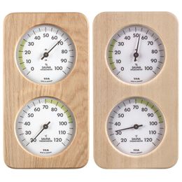 Tfa Dostmann Raumthermometer Sauna Thermometer Hygrometer mit massivem Holzrahmen