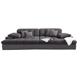 Mr. Couch Big-Sofa Biarritz 2, wahlweise mit Kaltschaum (140kg Belastung/Sitz), Kopfteilverstellung, grau