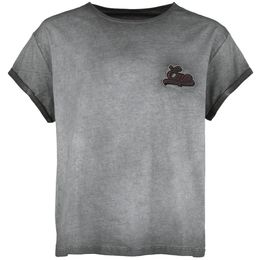 EMP Premium Collection T-Shirt mit EMP Stickerei und Waschung T-Shirt schwarz in M
