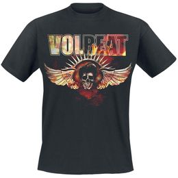 Volbeat Burning Skullwing T-Shirt schwarz in M