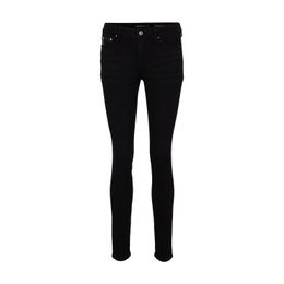 Tom Tailor Denim Damen Jona Extra Skinny Jeans mit recyceltem Polyester, schwarz, Uni, Gr. 25/32