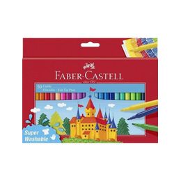 Faber-Castell Faber Castell Felt Tip Pen Castle Pack of 50 in Cardboard Box