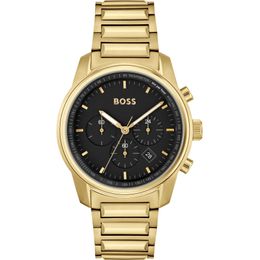 Chronograph BOSS "TRACE, 1514006" Armbanduhren goldfarben Herren Hochzeitsmode