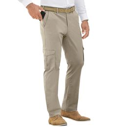 2-in-1-Hose Marco Donati Gr. 26, Normalgrößen, grau (stein) Herren Hosen Jeans