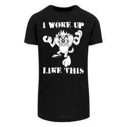 F4NT4STIC T-Shirt 'Looney Tunes Taz I Woke Up Like This' Herren Größe 4XL schwarz / weiß