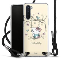 DeinDesign Handyhülle Hello Kitty Fanartikel Offizielles Lizenzprodukt Hello Kitty Natur, OnePlus Nord Handykette Hülle mit Band Case zum Umhängen