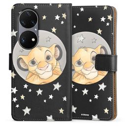 DeinDesign Handyhülle Simba Disney König der Löwen Simba ohne Hintergrund, Huawei P50 Pro Hülle Handy Flip Case Wallet Cover Handytasche Leder