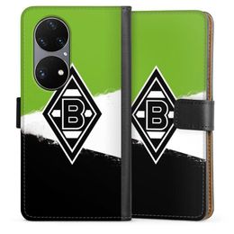 DeinDesign Handyhülle BMG Borussia Mönchengladbach Offizielles Lizenzprodukt, Huawei P50 Pro Hülle Handy Flip Case Wallet Cover Handytasche Leder
