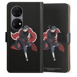 DeinDesign Handyhülle Itachi Uchiha Offizielles Lizenzprodukt Naruto Shippuden, Huawei P50 Pro Hülle Handy Flip Case Wallet Cover Handytasche Leder