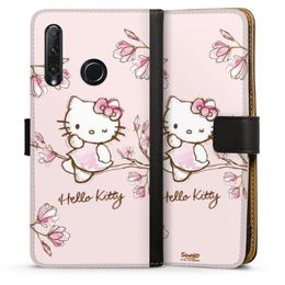 DeinDesign Handyhülle Hello Kitty Fanartikel Hanami Hello Kitty - Magnolia, Huawei Honor 20 Lite Hülle Handy Flip Case Wallet Cover, schwarz